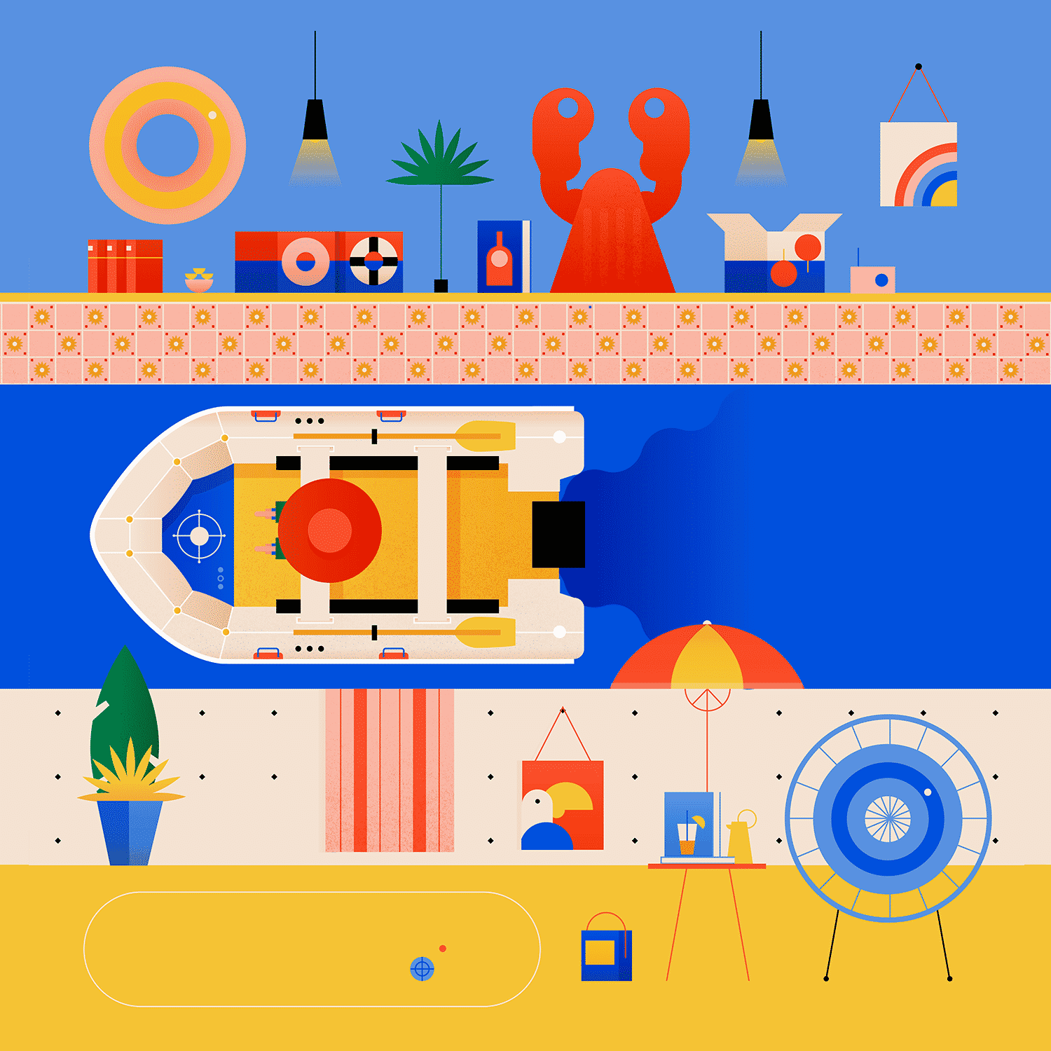 The Good Life - Illustrations, Animations et Map City