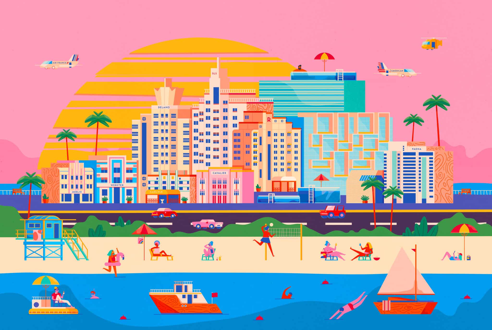 The Good Life - Illustrations, Animations et Map City